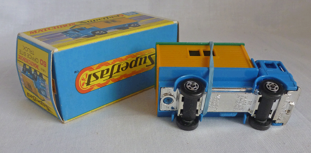 Rockertron Toys. Matchbox Superfast MB60b Leyland Site Truck Lighter Blue